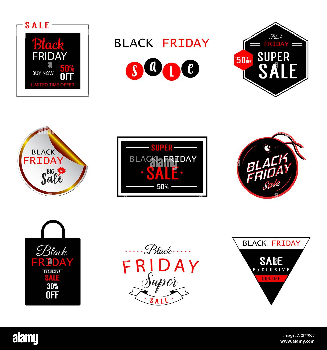 Black friday off icon Cut Out Stock Images & Pictures - Alamy
