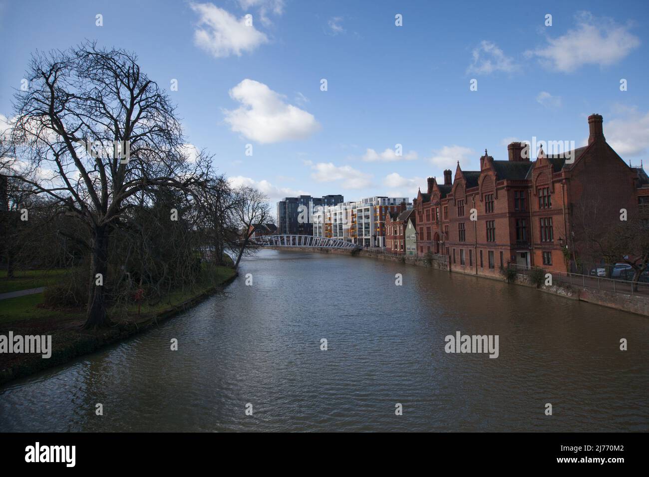 Views along the River Great Ouse in Bedford in the UK Stock Photo - Alamy