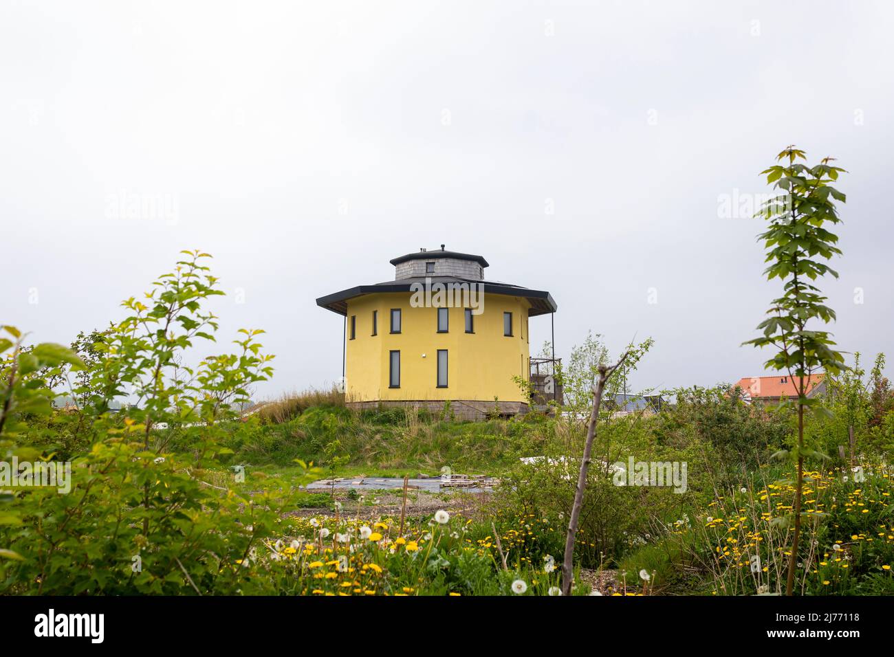 Eco friendly house in eco-village Oosterwold Almere in the Netherlands ...