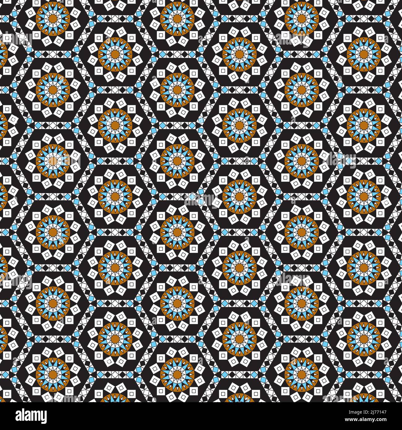 Geometric Hexagon Sun Star Pattern Stock Vector Image & Art - Alamy