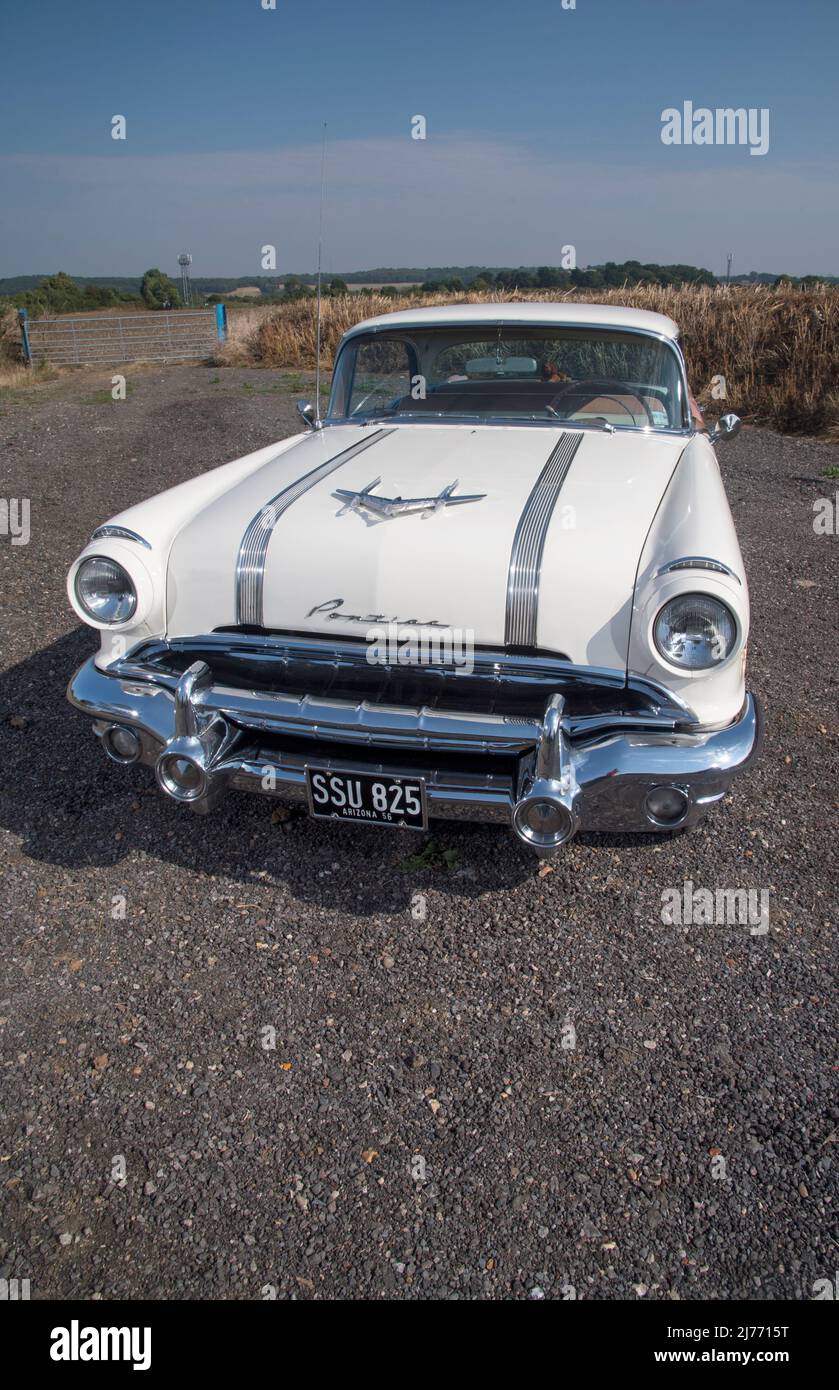 1956 Pontiac Star Chief classic American sedan car Stock Photo - Alamy