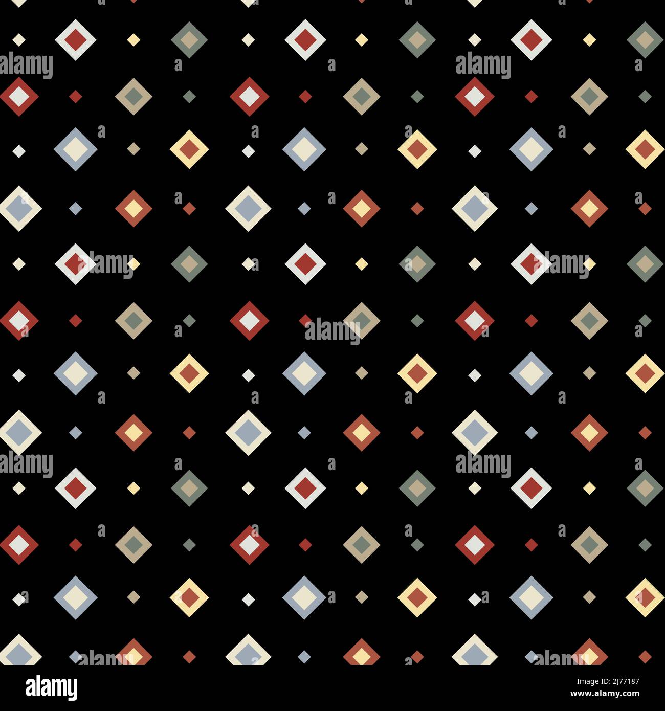 Retro square pattern hi-res stock photography and images - Alamy