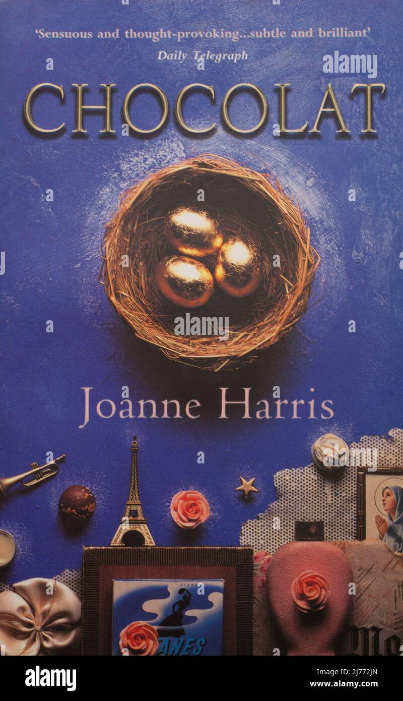 The book, Chocolat by Joanne Harris Stock Photo - Alamy