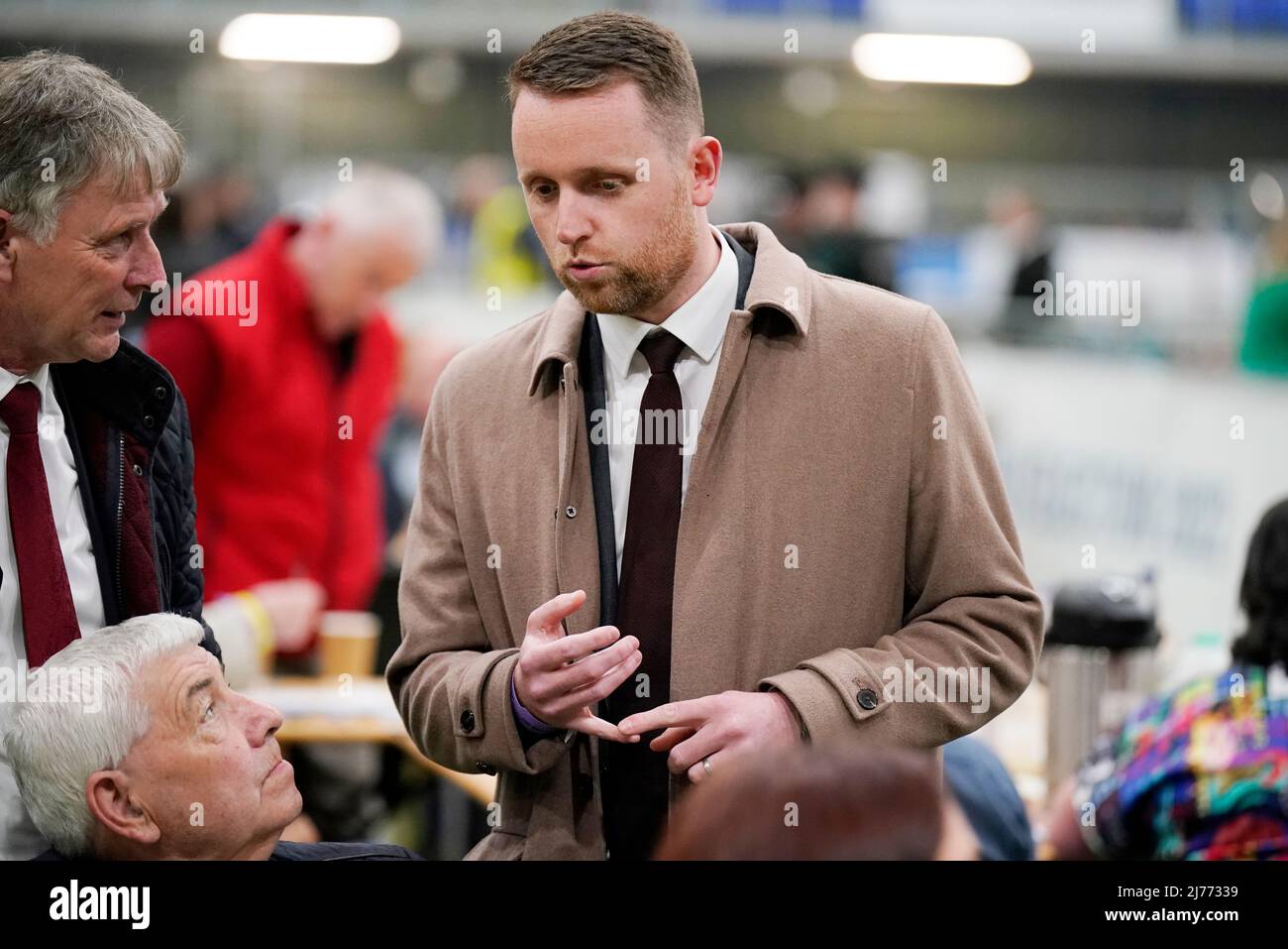 Gary Middleton the DUP candidate for Foyle at the Northern Ireland ...