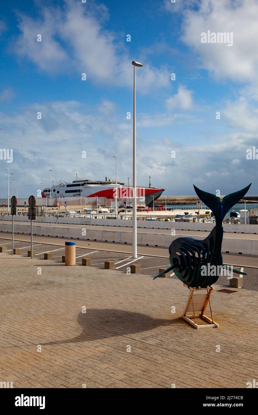 Cordoba, Spain - February 6,2022: Red HSC Tarifa Jet in the Tarifa ...