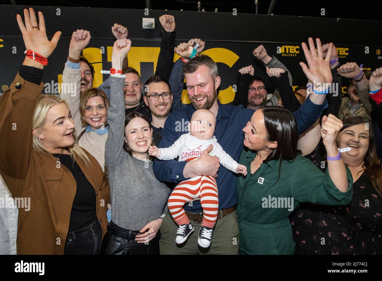 People Before Profit candidates Fiona Ferguson (centre, second left ...