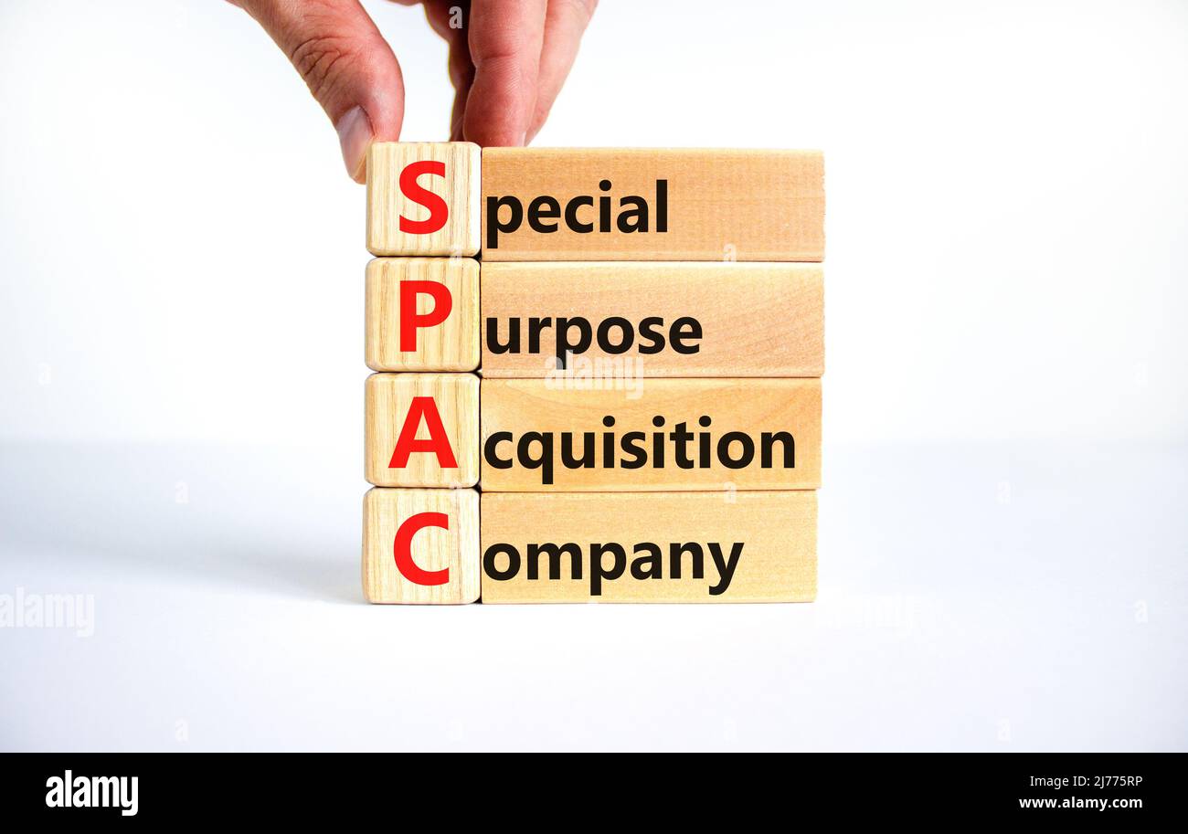 SPAC special purpose acquisition company symbol. Concept words SPAC ...