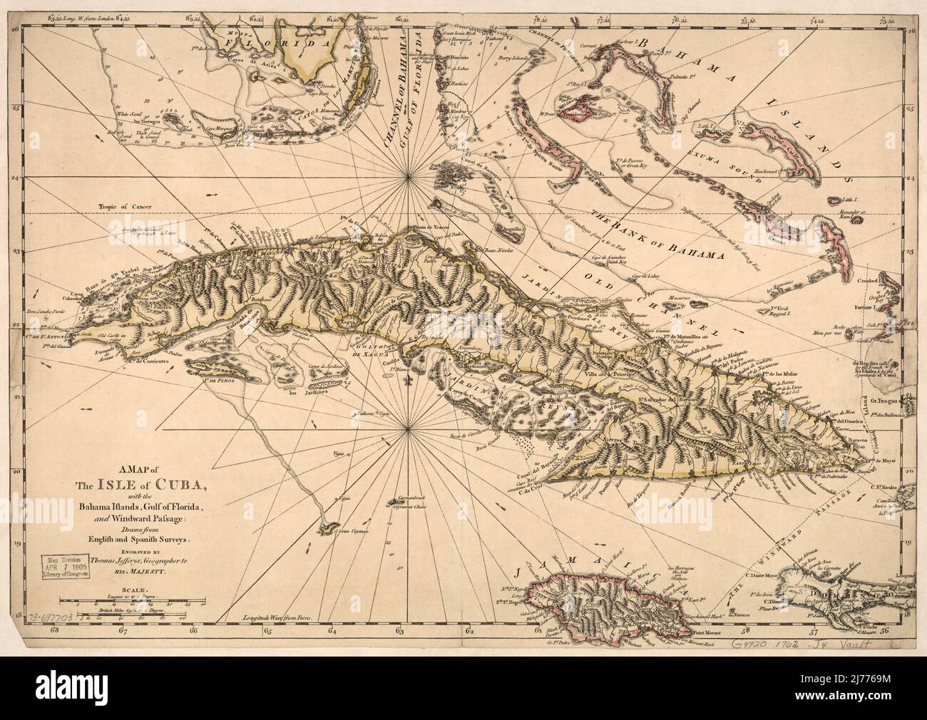 Spanish florida map hi-res stock photography and images - Alamy