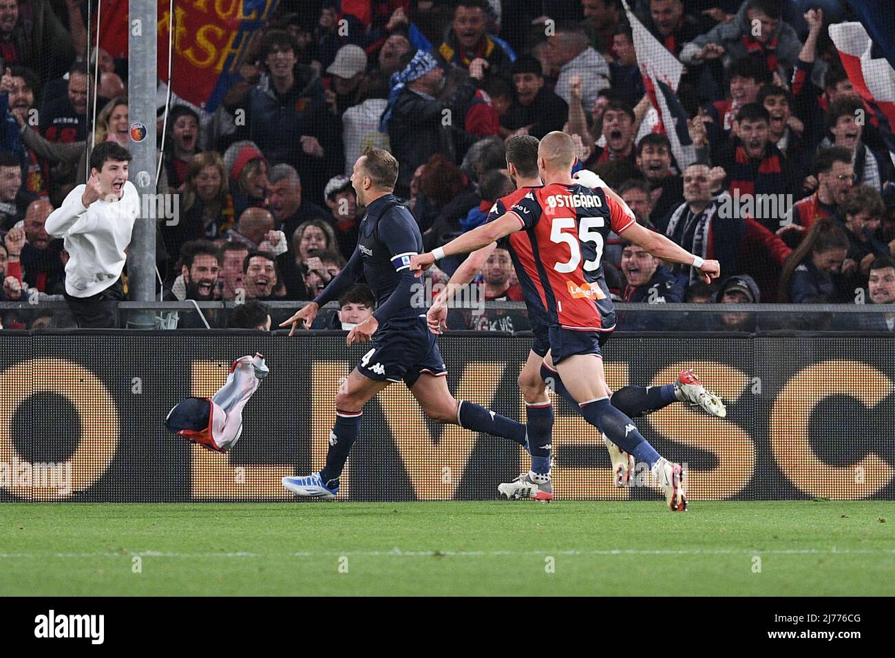 Domenico Criscito of Genoa CFC celebrates after scoring during the ...