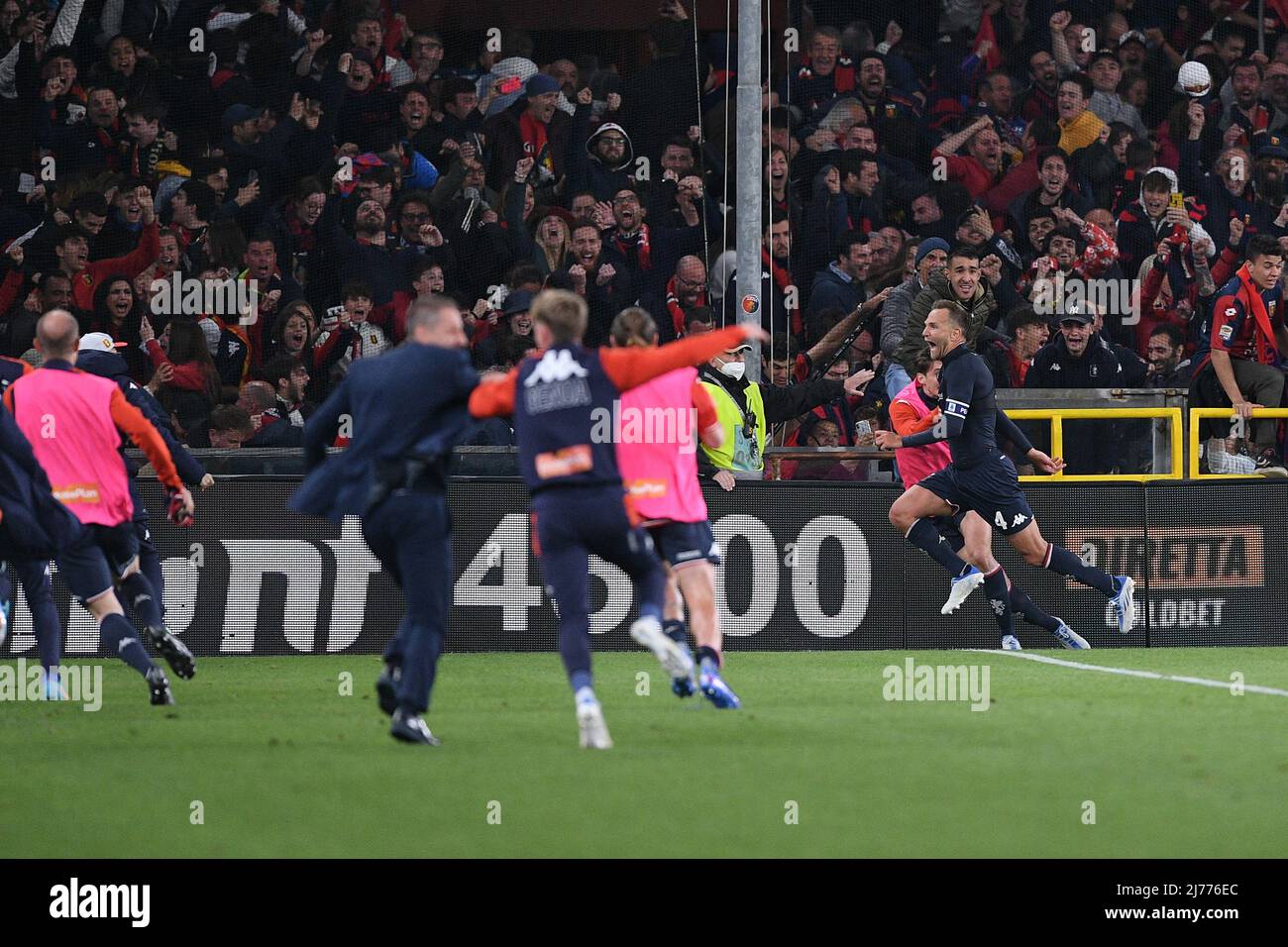 Domenico Criscito of Genoa CFC celebrates after scoring during the ...