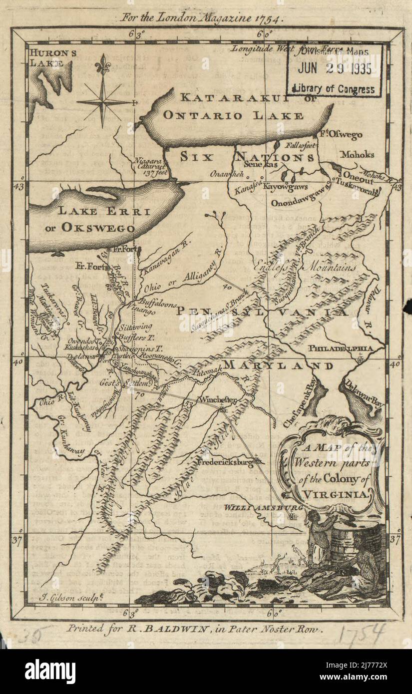 Virginia colony map hi-res stock photography and images - Alamy