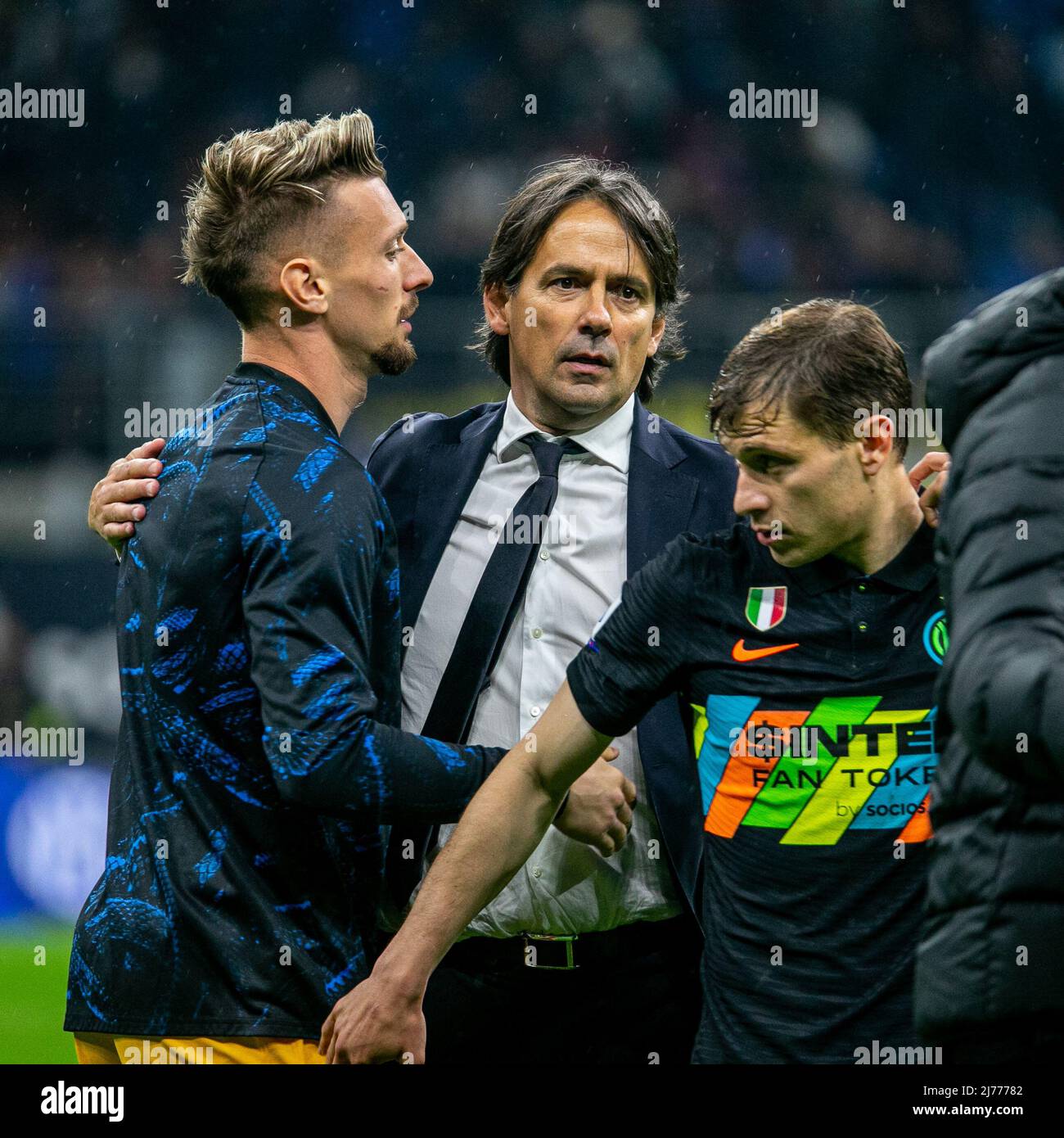 Milan, Italy - may 6 2022 - Inter-Empoli Serie A - inzaghi simone ...