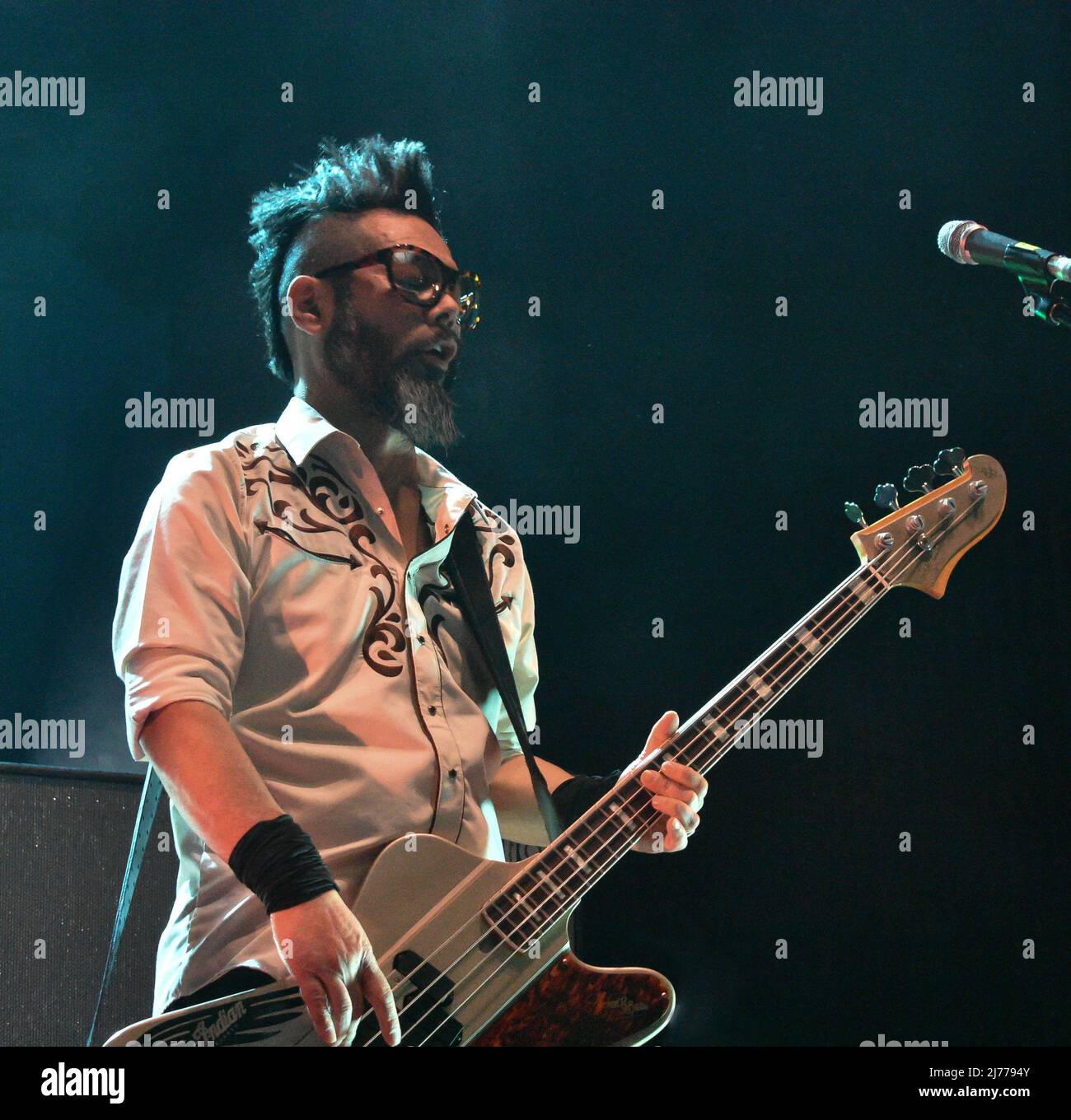 Taka Hirose From Feeder Performing Live On Stage In Concert At The O2 ...