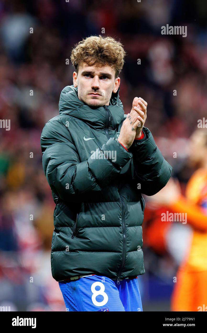 MADRID - APR 13: Griezmann salutes the fans after the Champions League ...