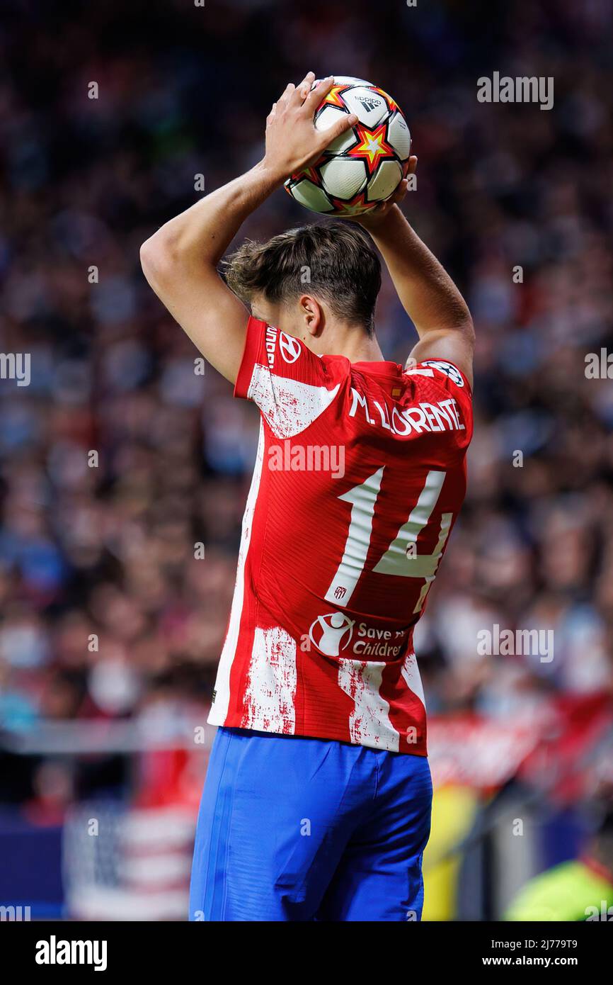MADRID - APR 13: Marcos Llorente in action during the Champions League ...