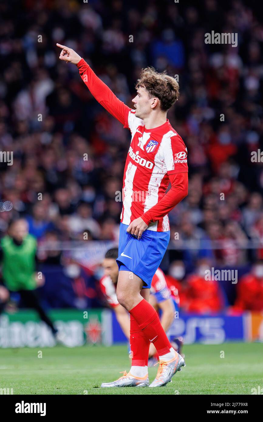 MADRID - APR 13: Antoine Griezmann in action during the Champions ...