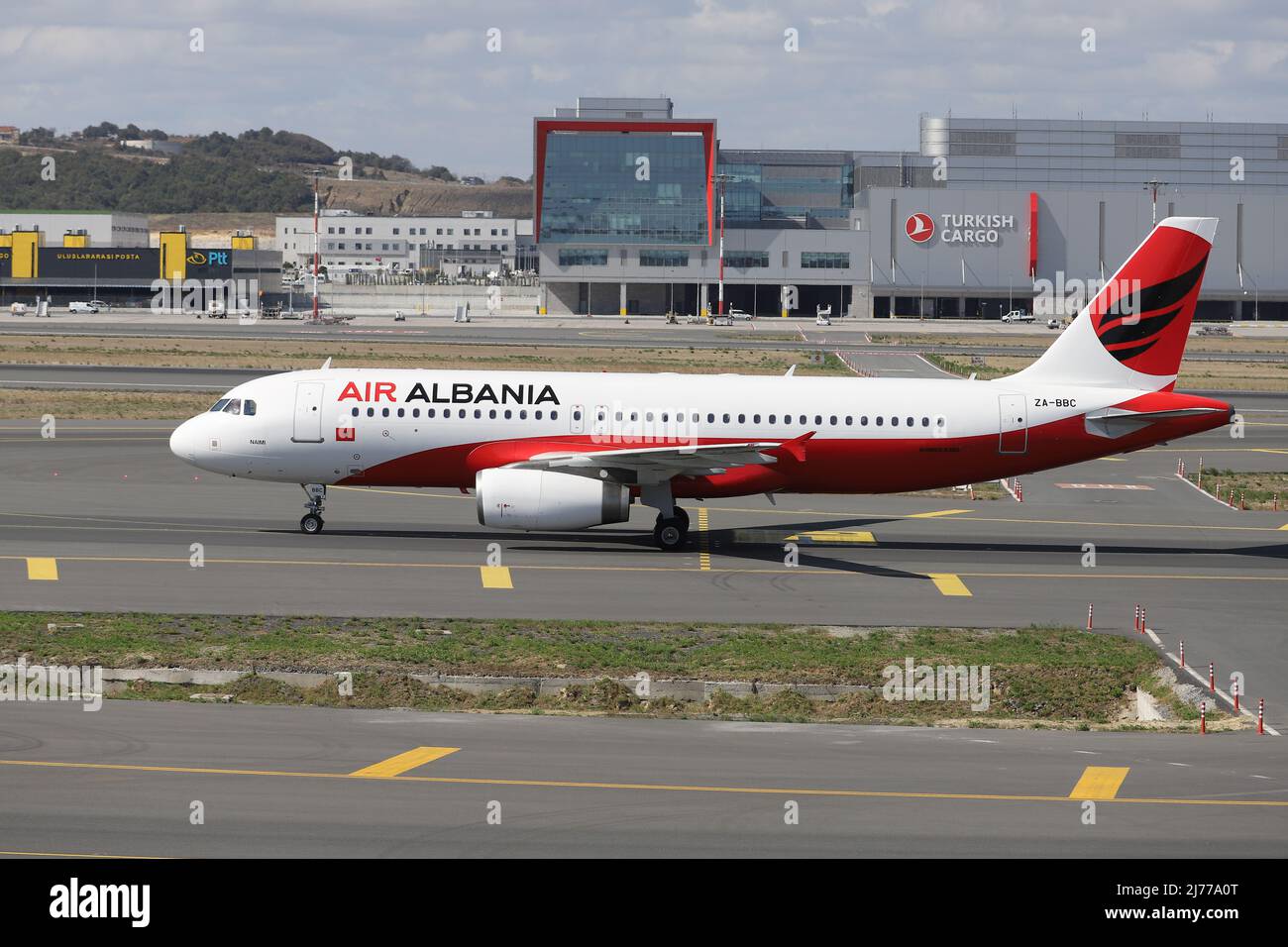 ISTANBUL, TURKEY - OCTOBER 05, 2021: Air Albania Airbus A320-232 (CN ...
