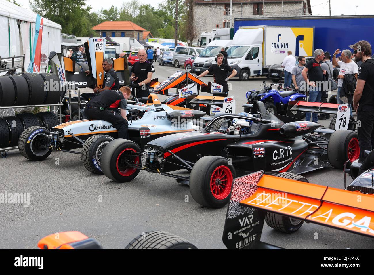 78 Frederick Lubin, Motopark, Dallara F320, Euroformula Open, pregrille ...