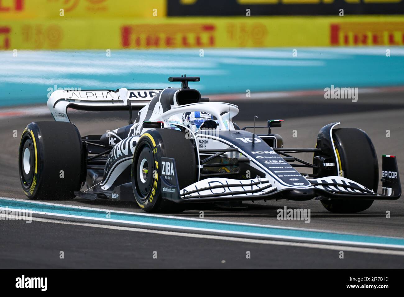 6th May 2022; Miami, Florida, USA; Pierre Gasly drives the Scuderia ...