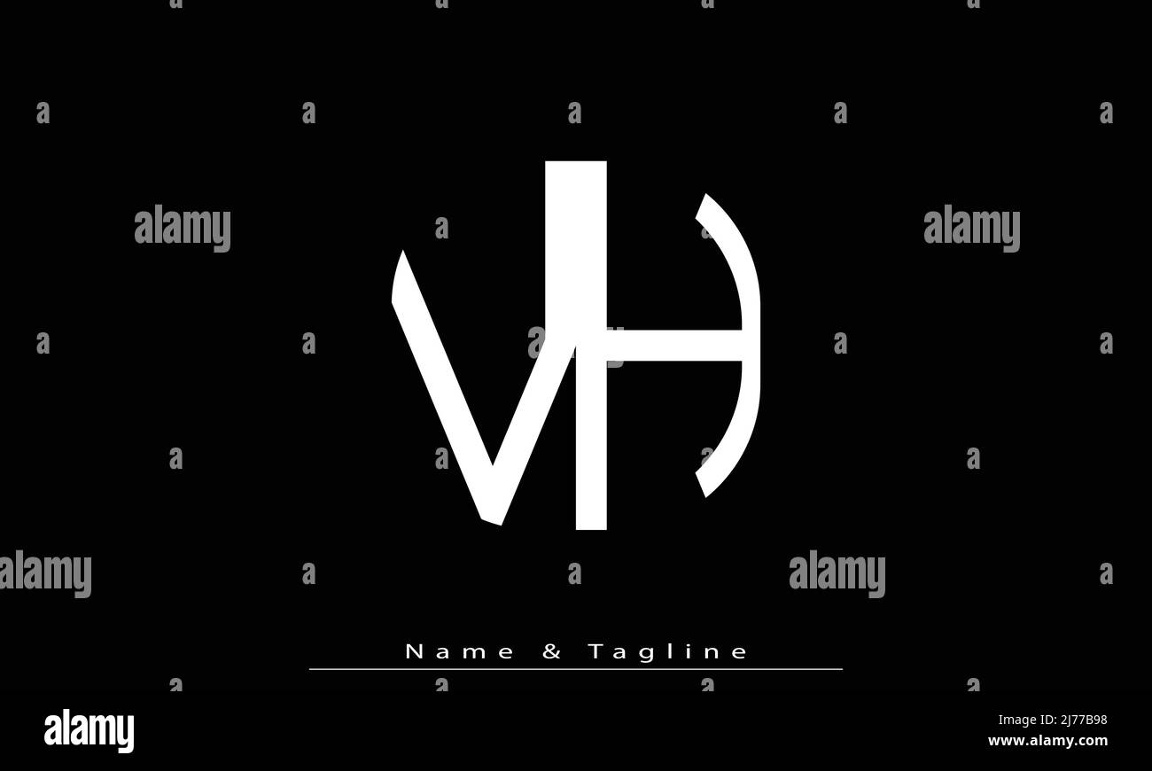 Alphabet letters Initials Monogram logo VH , HV Stock Vector Image ...