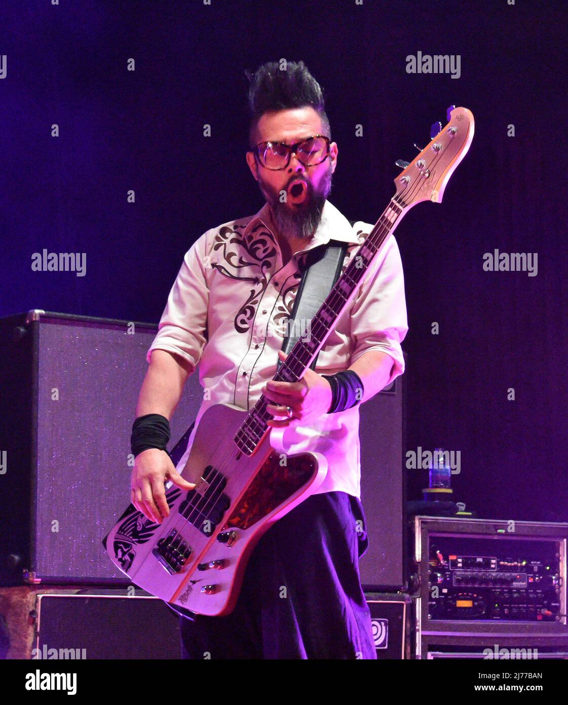 Taka Hirose From Feeder Performing Live On Stage In Concert At The O2 ...