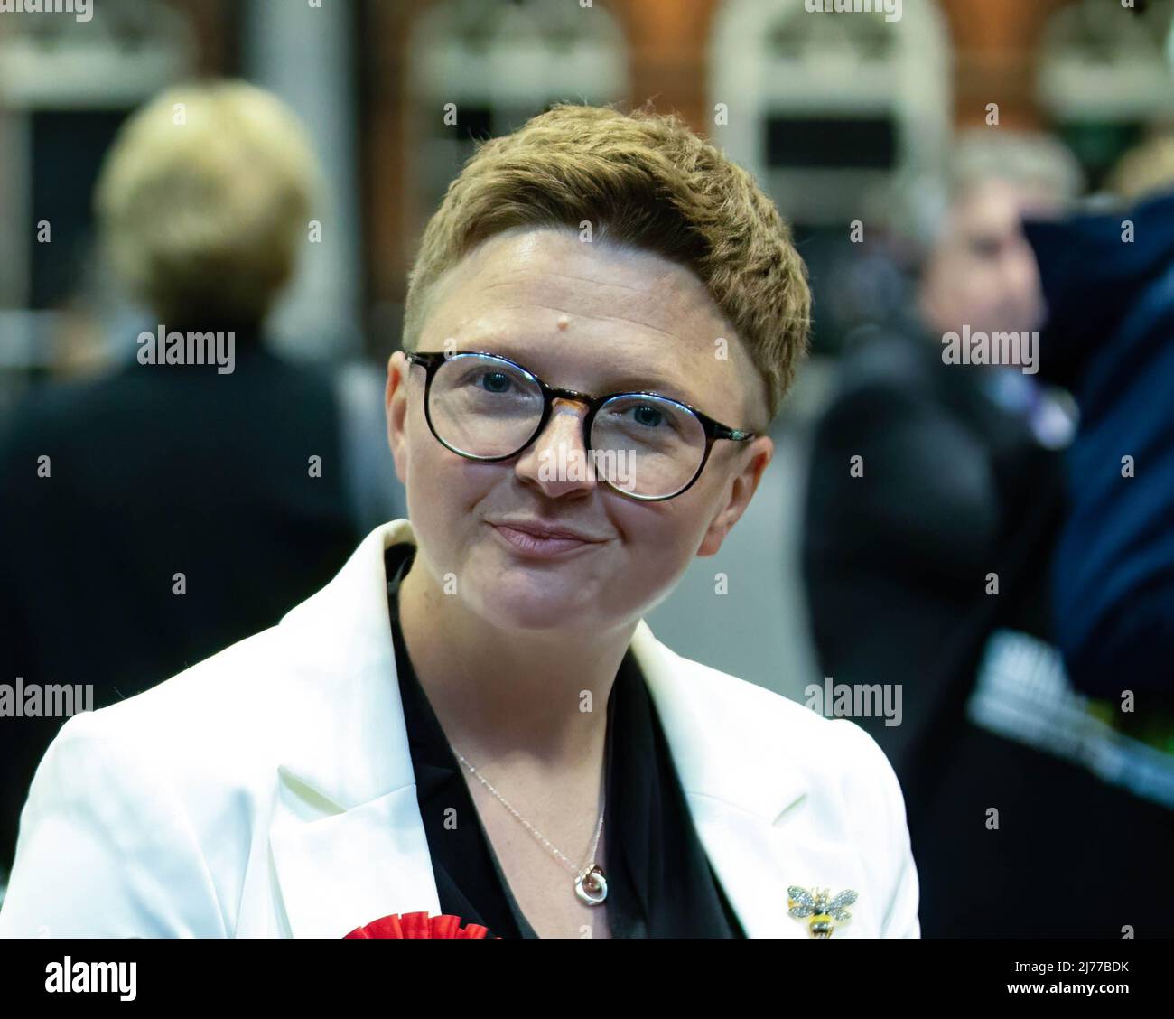 Bev Craig seen during the Local elections. General View of Election ...