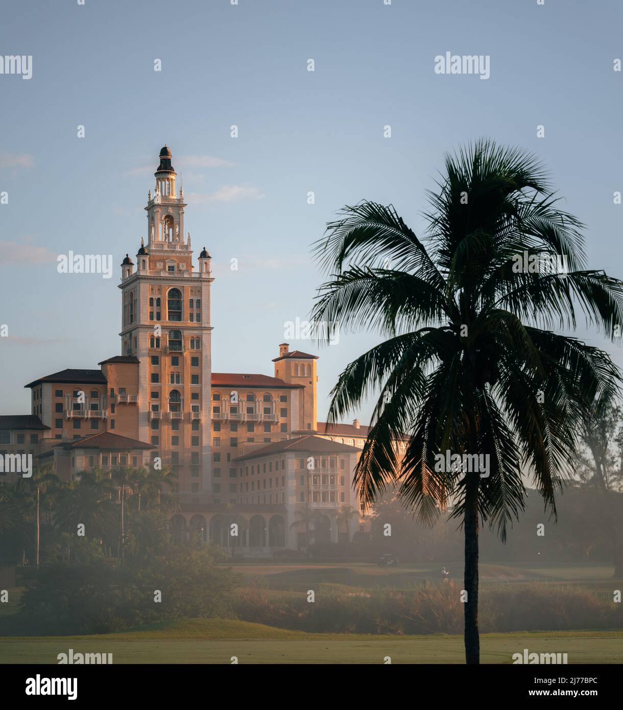 hotel building morning coral gables miami Stock Photo - Alamy