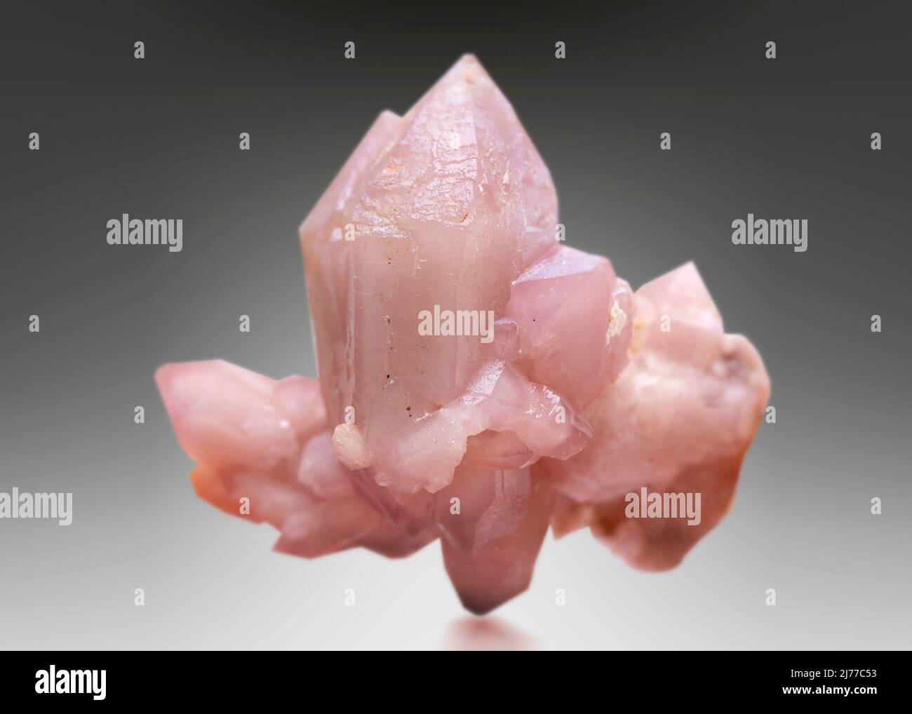 pink quartz mineral specimen stone rock geology gem crystal Stock Photo ...