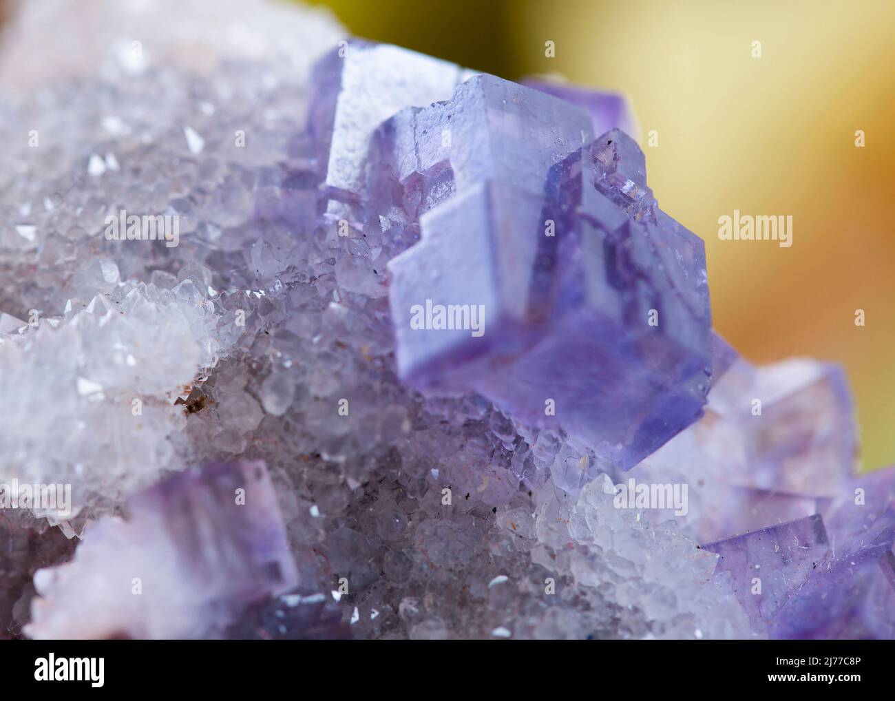 fluorite mineral specimen stone rock geology gem crystal Stock Photo ...
