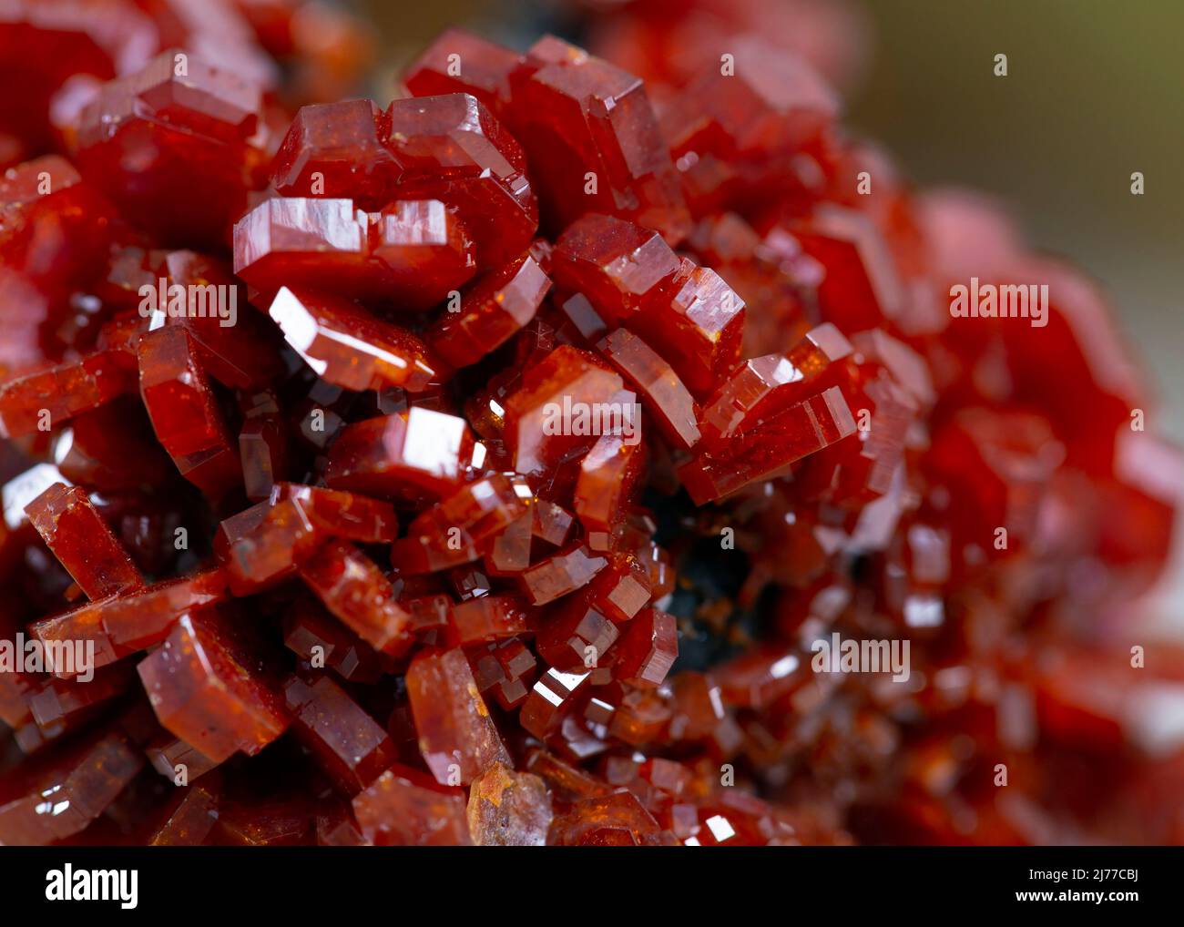 vanadinite, mineral specimen stone rock geology gem crystal Stock Photo - Alamy