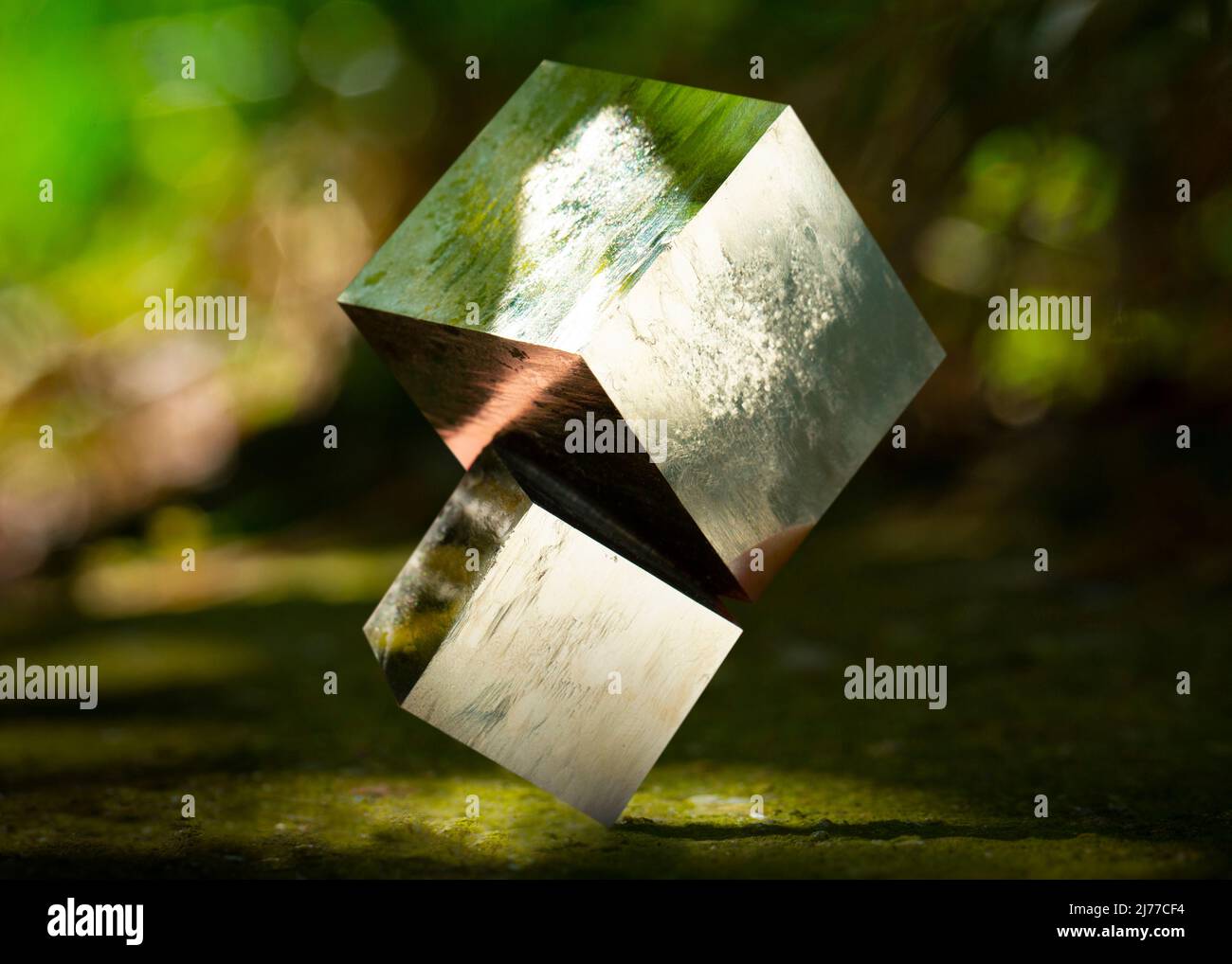 pyrite mineral specimen stone rock geology gem crystal Stock Photo - Alamy