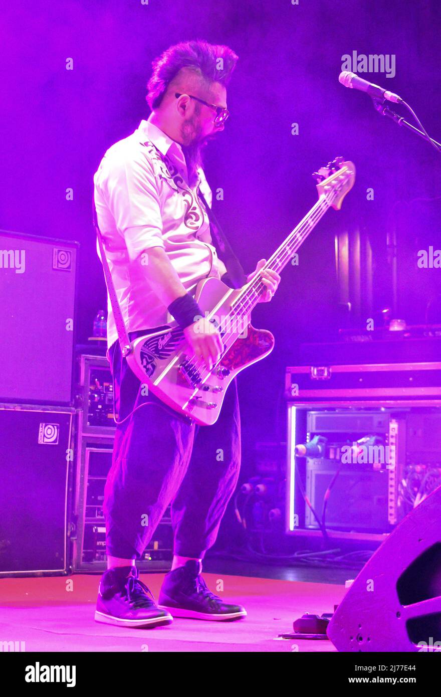 Taka Hirose From Feeder Performing Live On Stage In Concert At The O2 ...