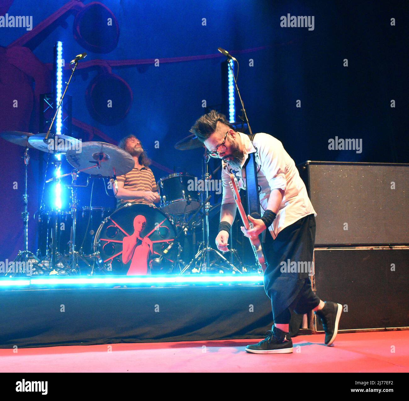 Taka Hirose From Feeder Performing Live On Stage In Concert At The O2 ...