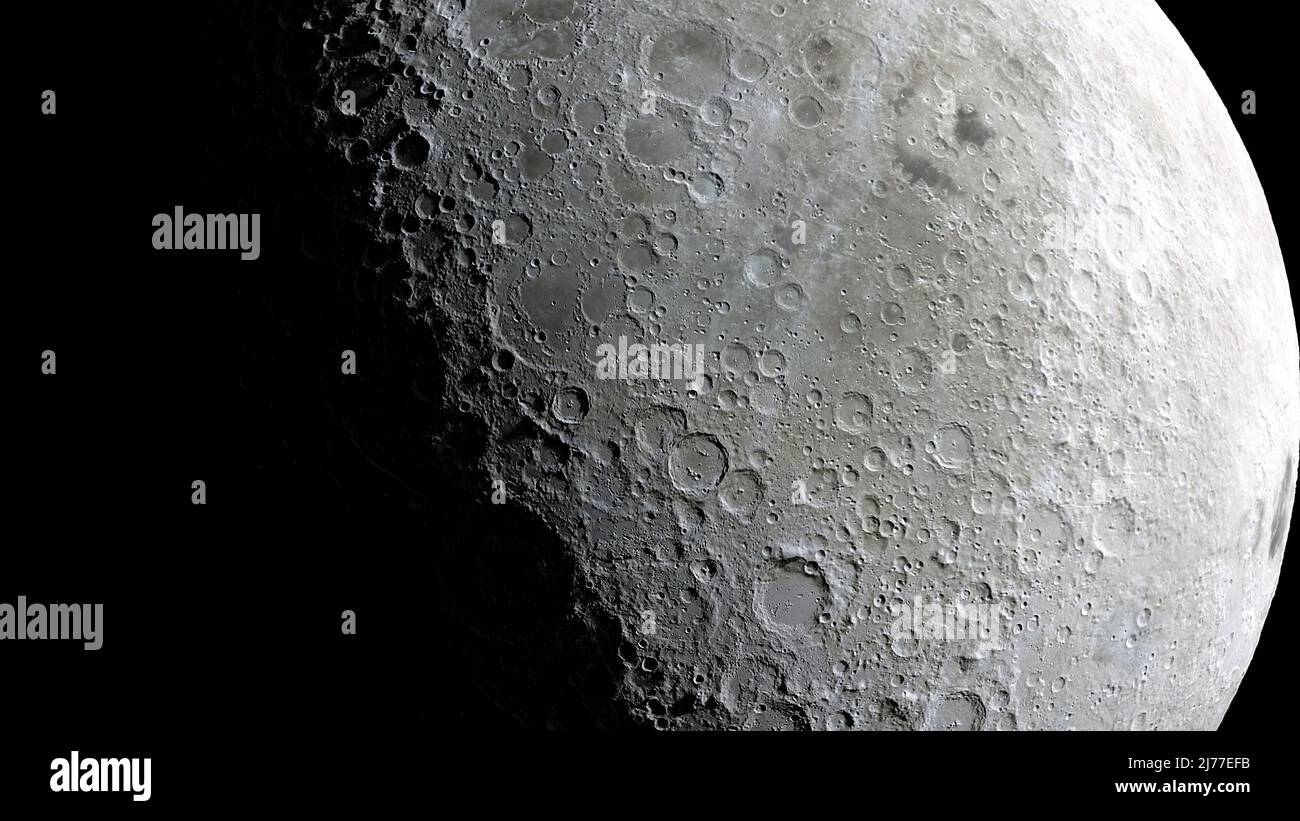 The Moon, natural satellite of planet Earth. Elements of this image ...