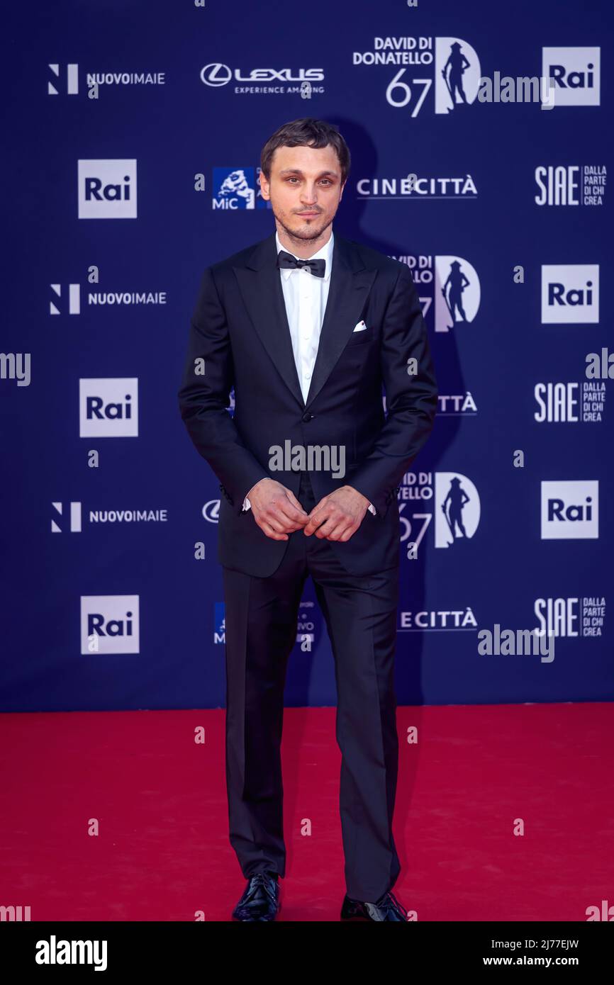 Rome, Italy - May 3, 2022: Franz Rogowski attend the red carpet of the ...