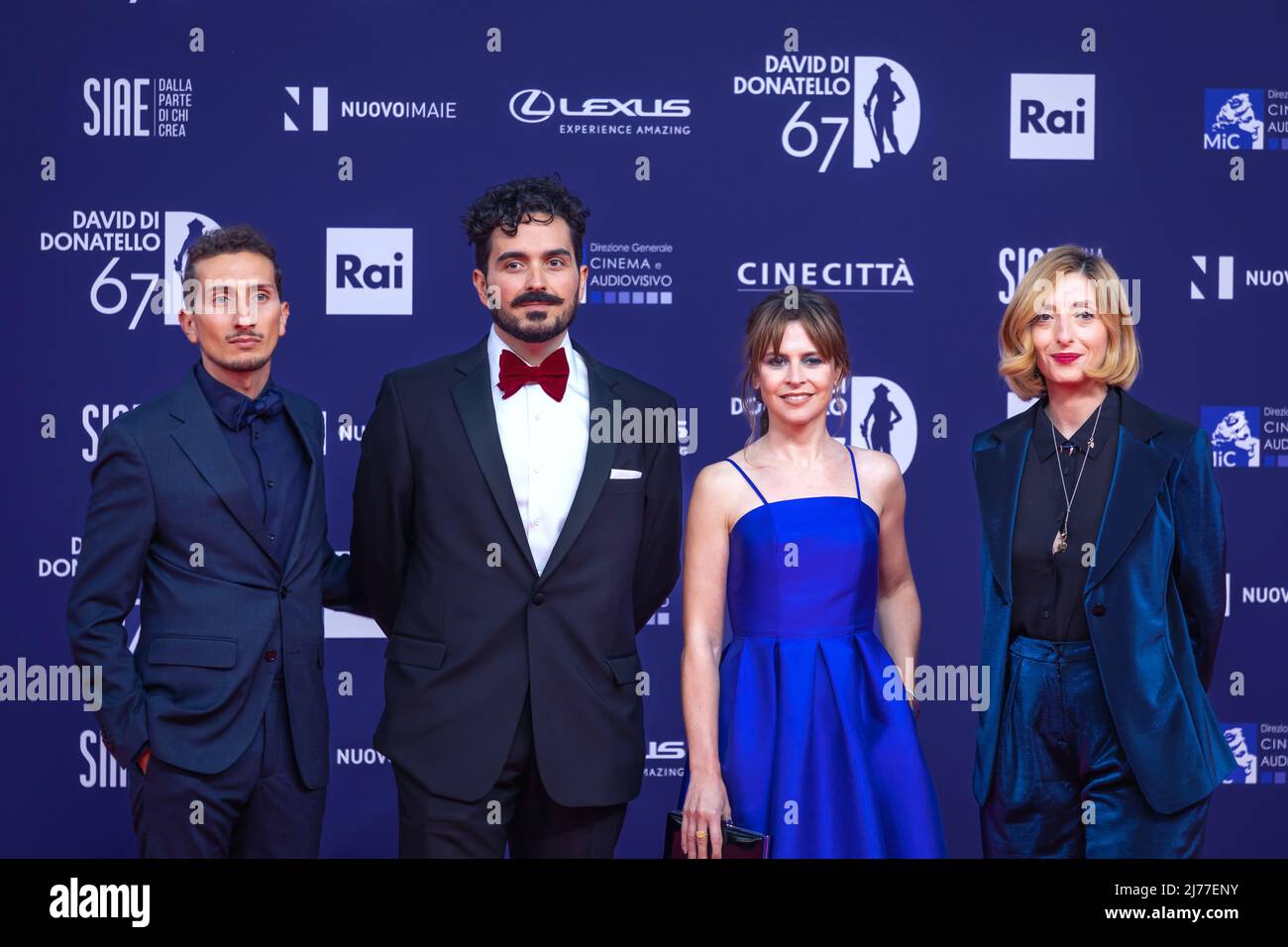 Rome, Italy - May 3, 2022: Luigi Chimienti, Alessandro Amato, Maura ...
