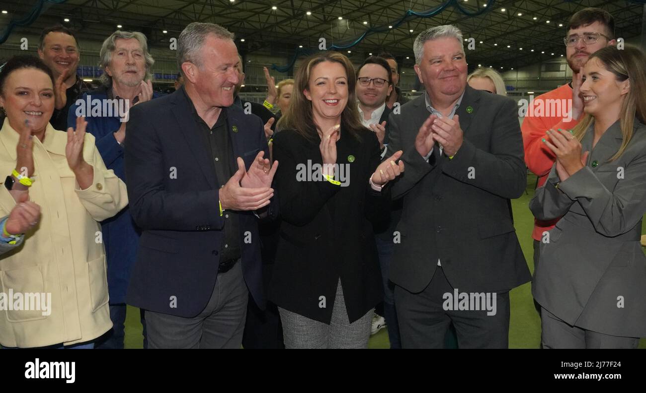 Liz Kimmins of Sinn Fein is elected in Newry and Armagh at the Northern ...