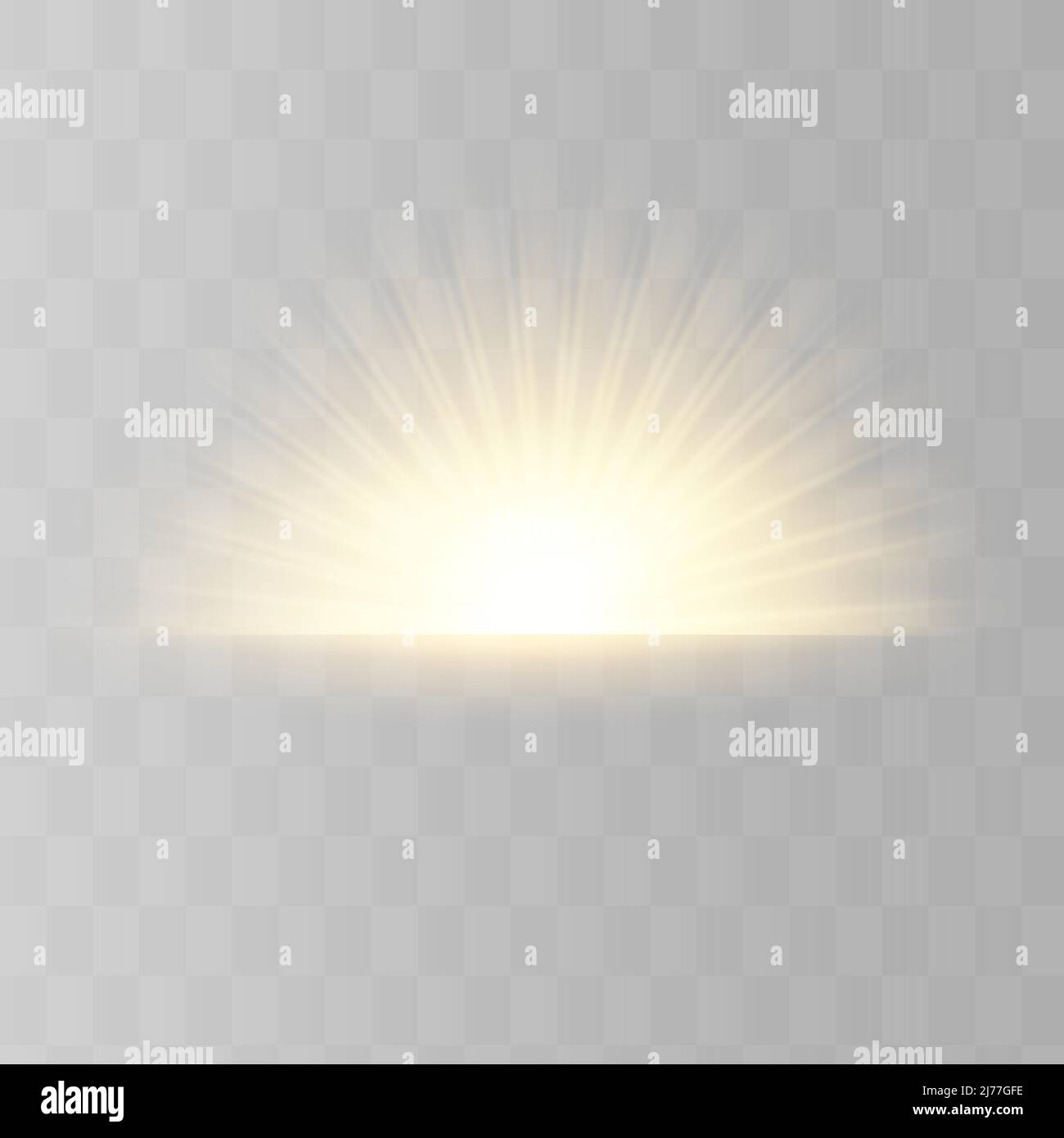 Abstract yellow laser beam. Transparent isolated on black background ...