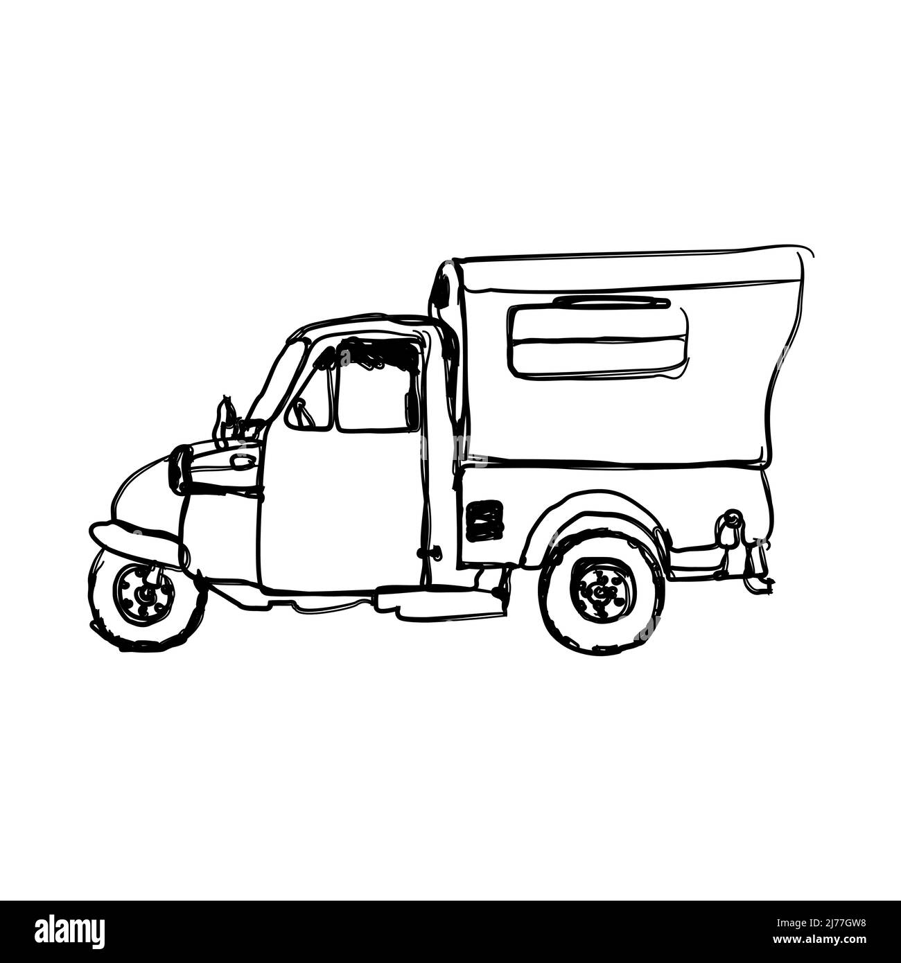 Bemo Icon of the old Jakarta public transportation. (Bemo is a ...