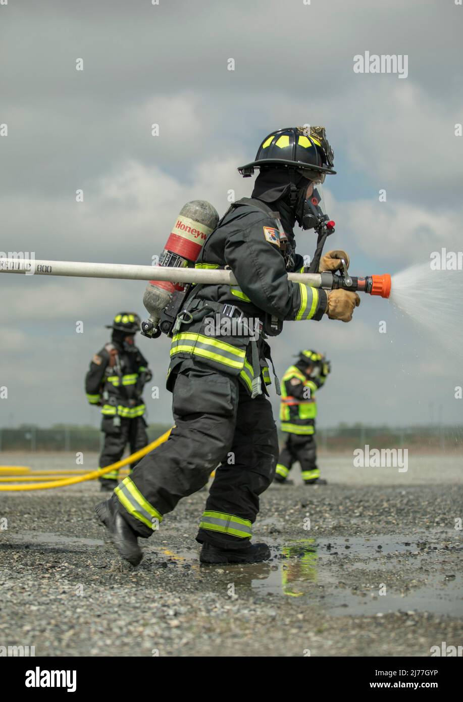 A Firefighter assigned to the U.S. Army Garrison Humphreys Fire ...