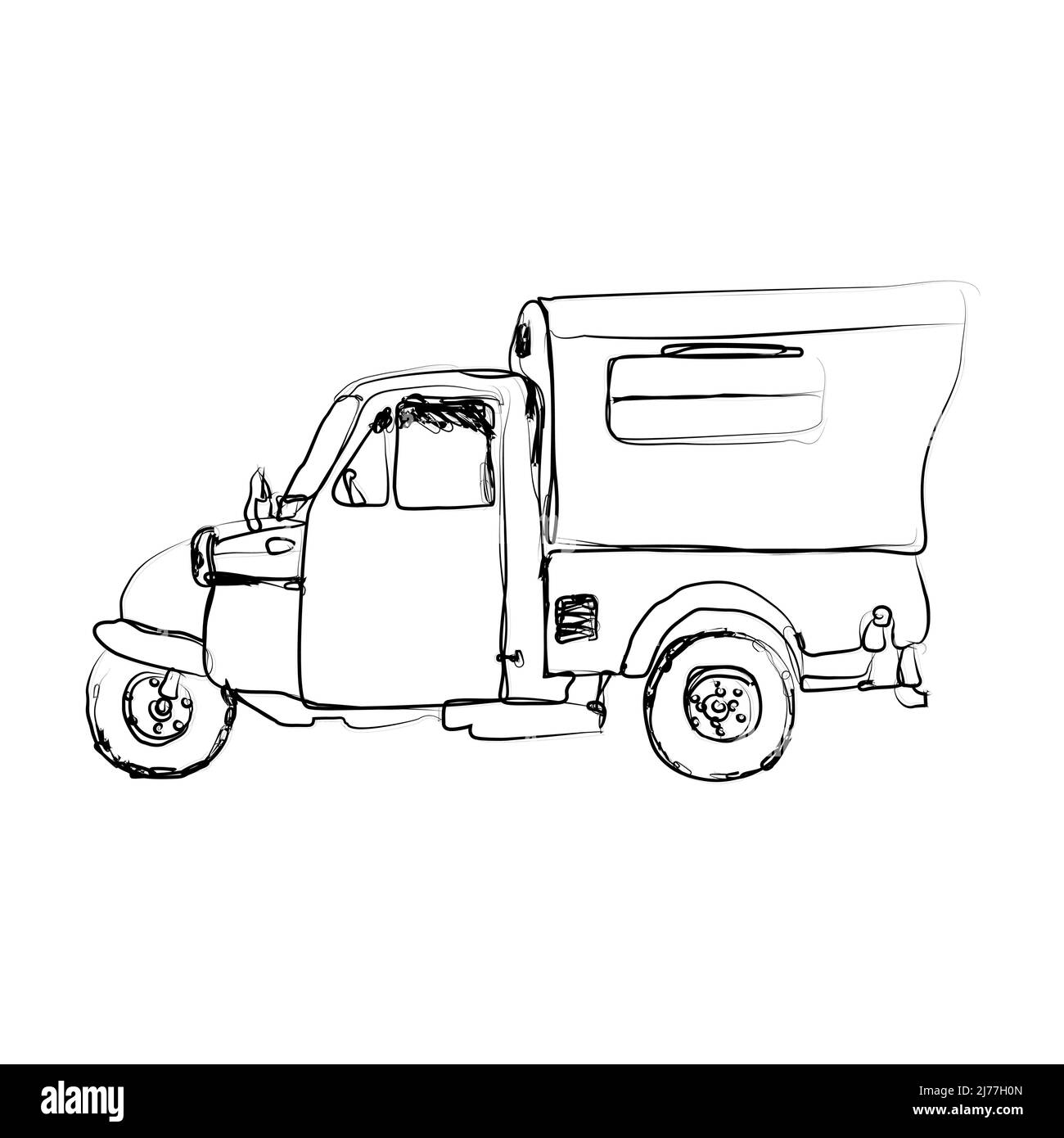 Bemo Icon of the old Jakarta public transportation. (Bemo is a ...