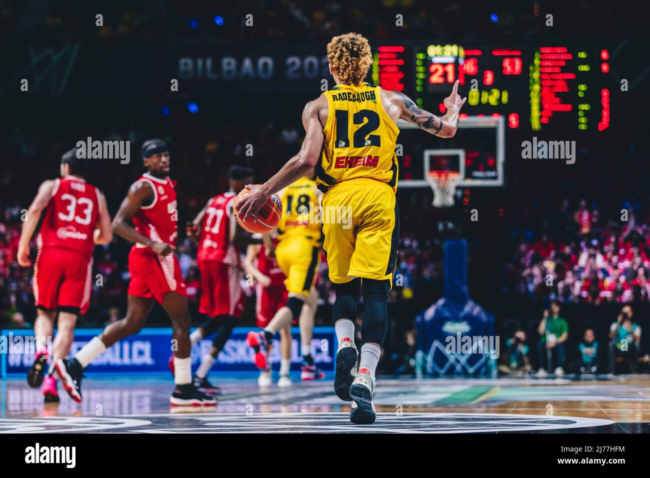 Bilbao, Basque Country, SPAIN. 7th May, 2022. JONAH RADEBAUGH (12) of ...