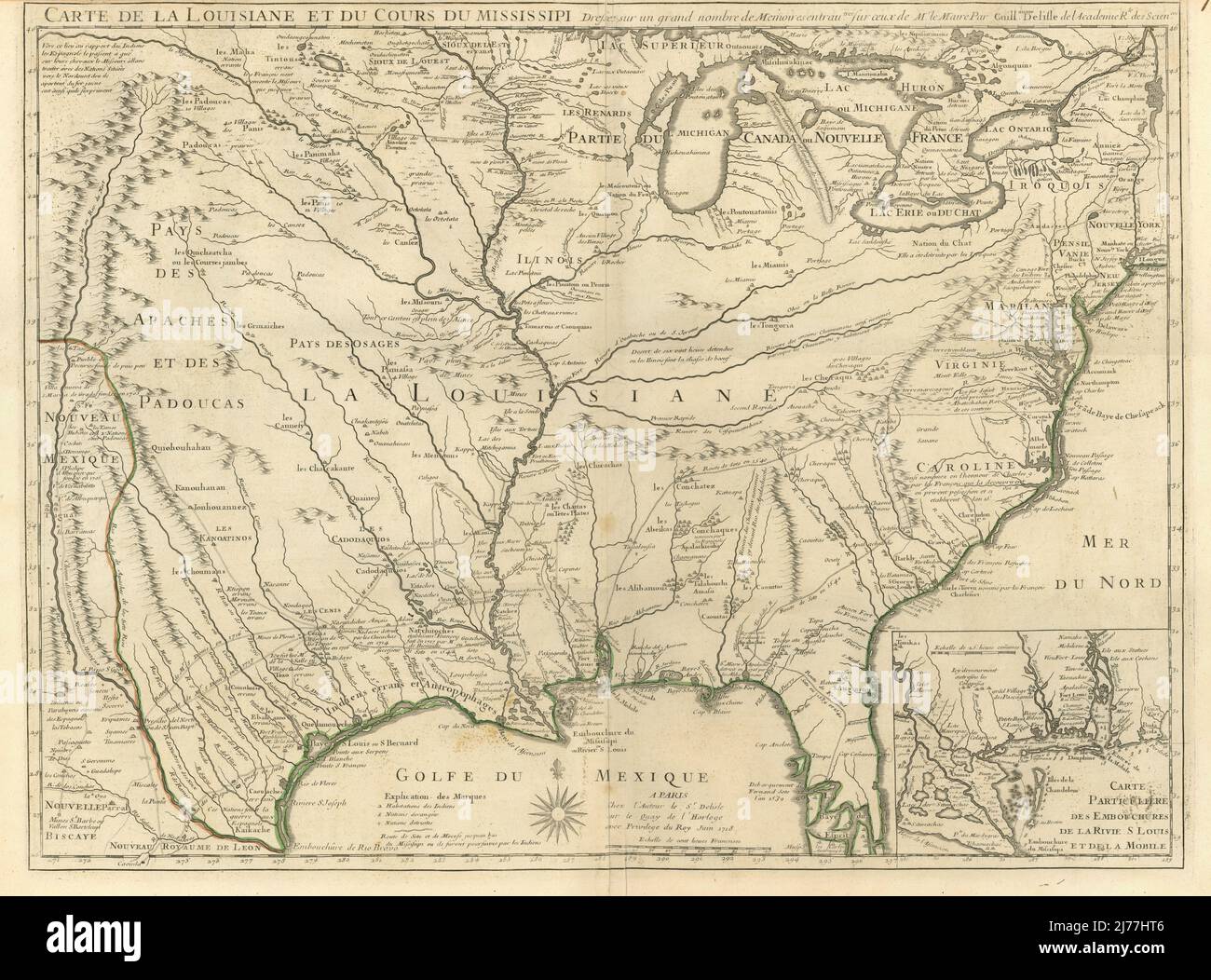 Carte de delisle hi-res stock photography and images - Alamy