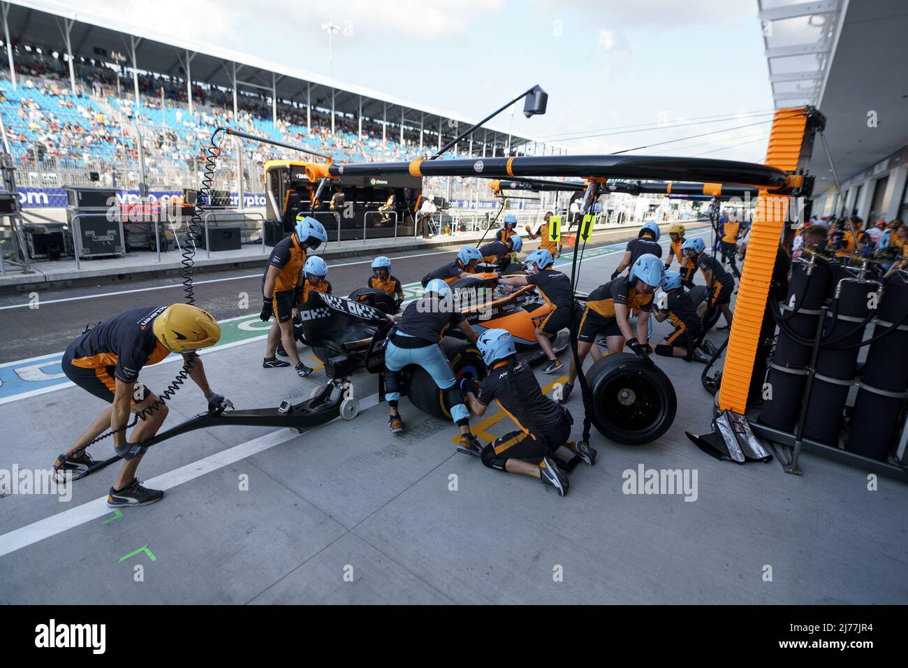 Australian Formula One driver Daniel Ricciardo of McLaren F1 Team is ...