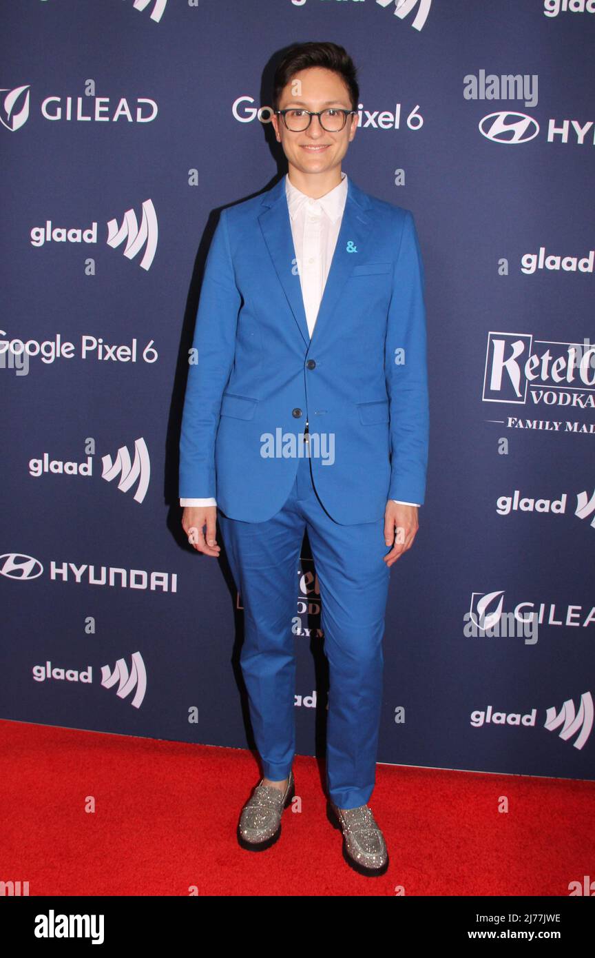 NEW YORK, NY - MAY 6: Jo Yurcaba at the 33rd Annual GLAAD Media Awards ...
