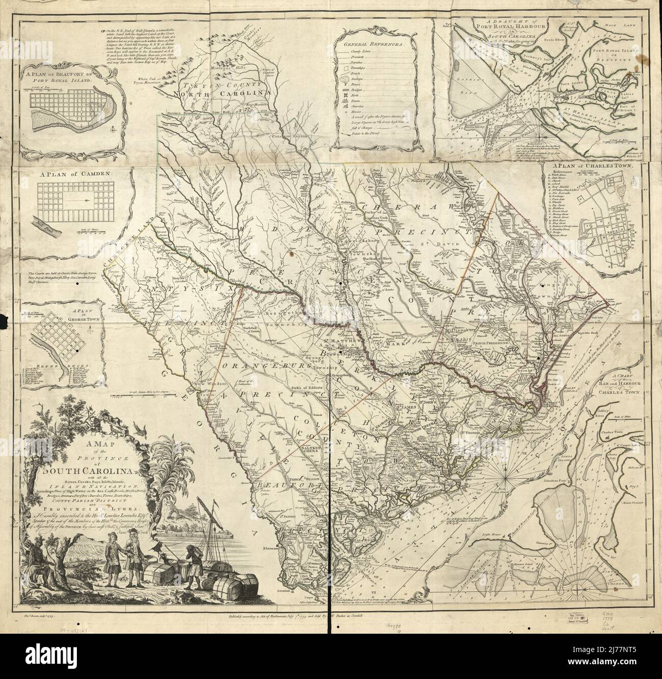 South carolina map rivers hi-res stock photography and images - Alamy