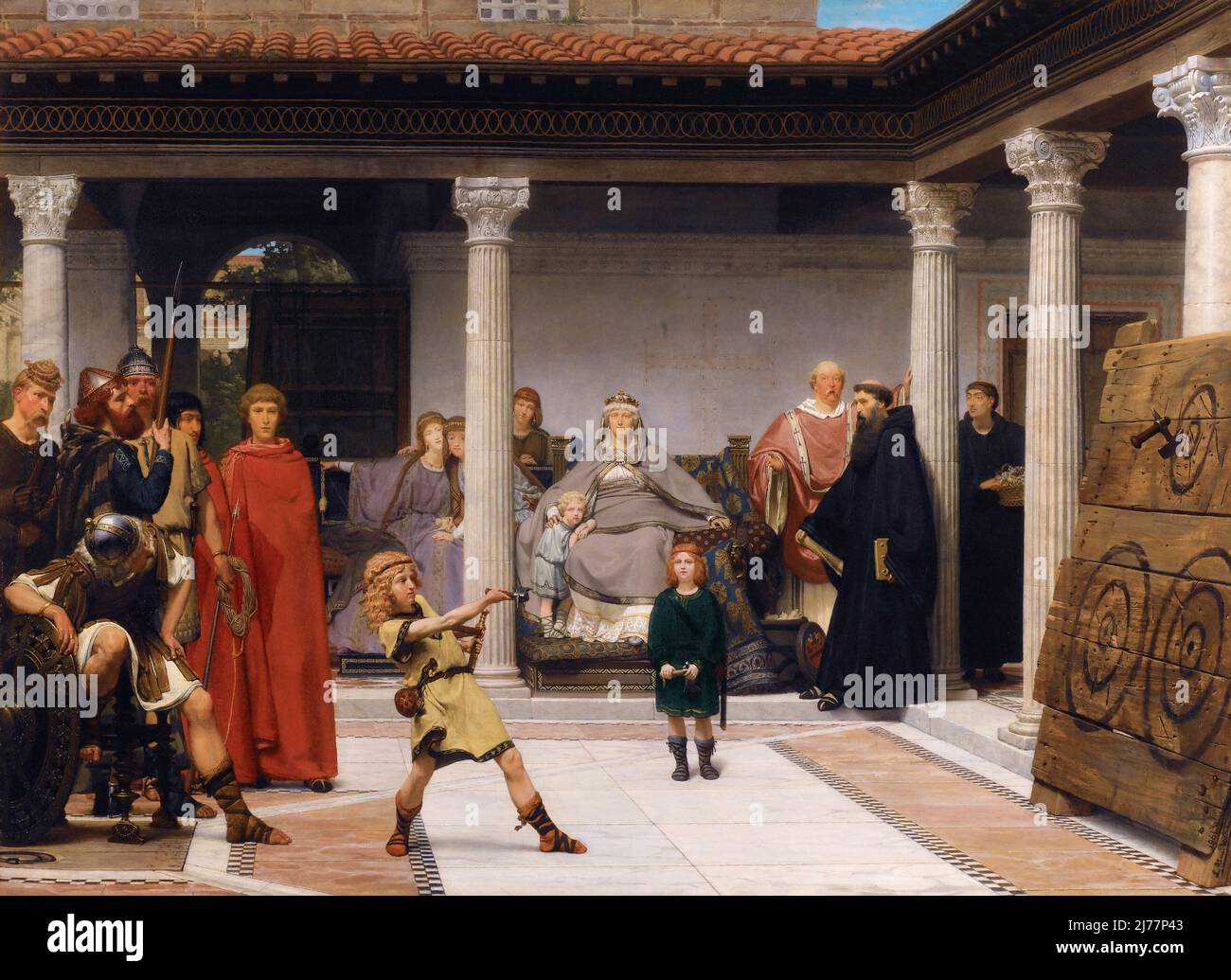 Education of the children of Clovis (School of vengeance, training of ...