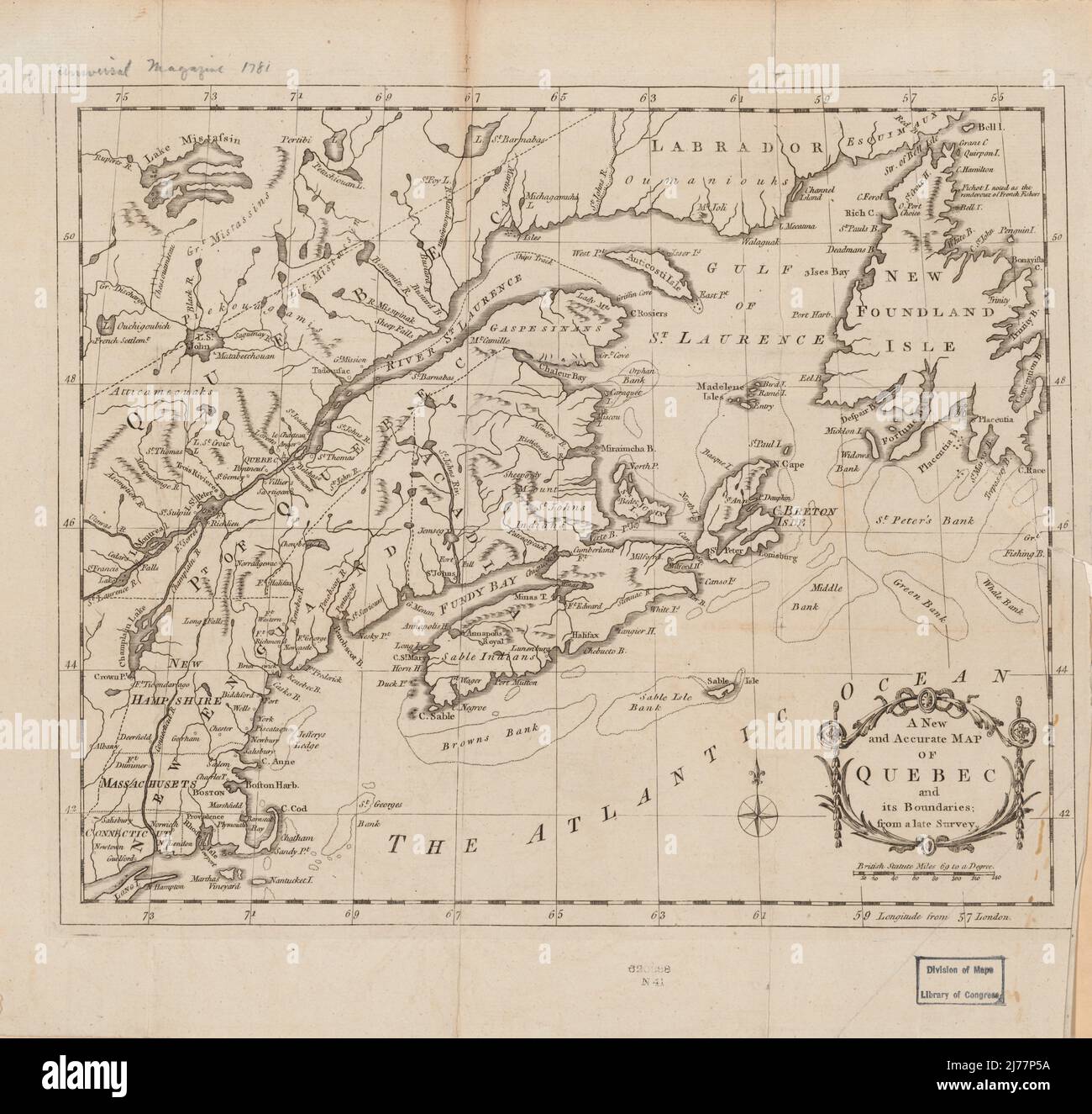 Map of quebec hi-res stock photography and images - Alamy