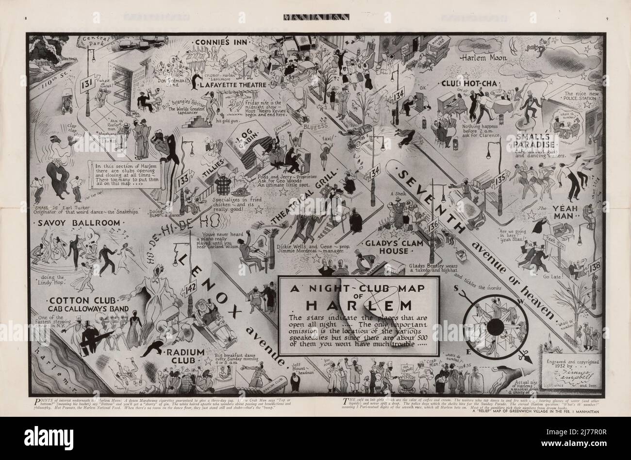 Harlem map hi-res stock photography and images - Alamy