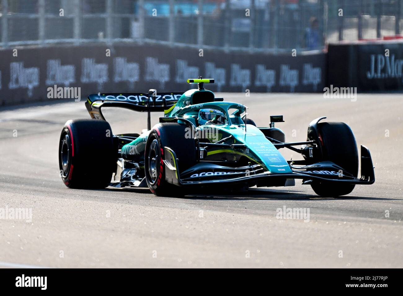 6th May 2022; Miami, Florida, USA; Sebastian Vettel drives the Aramco ...